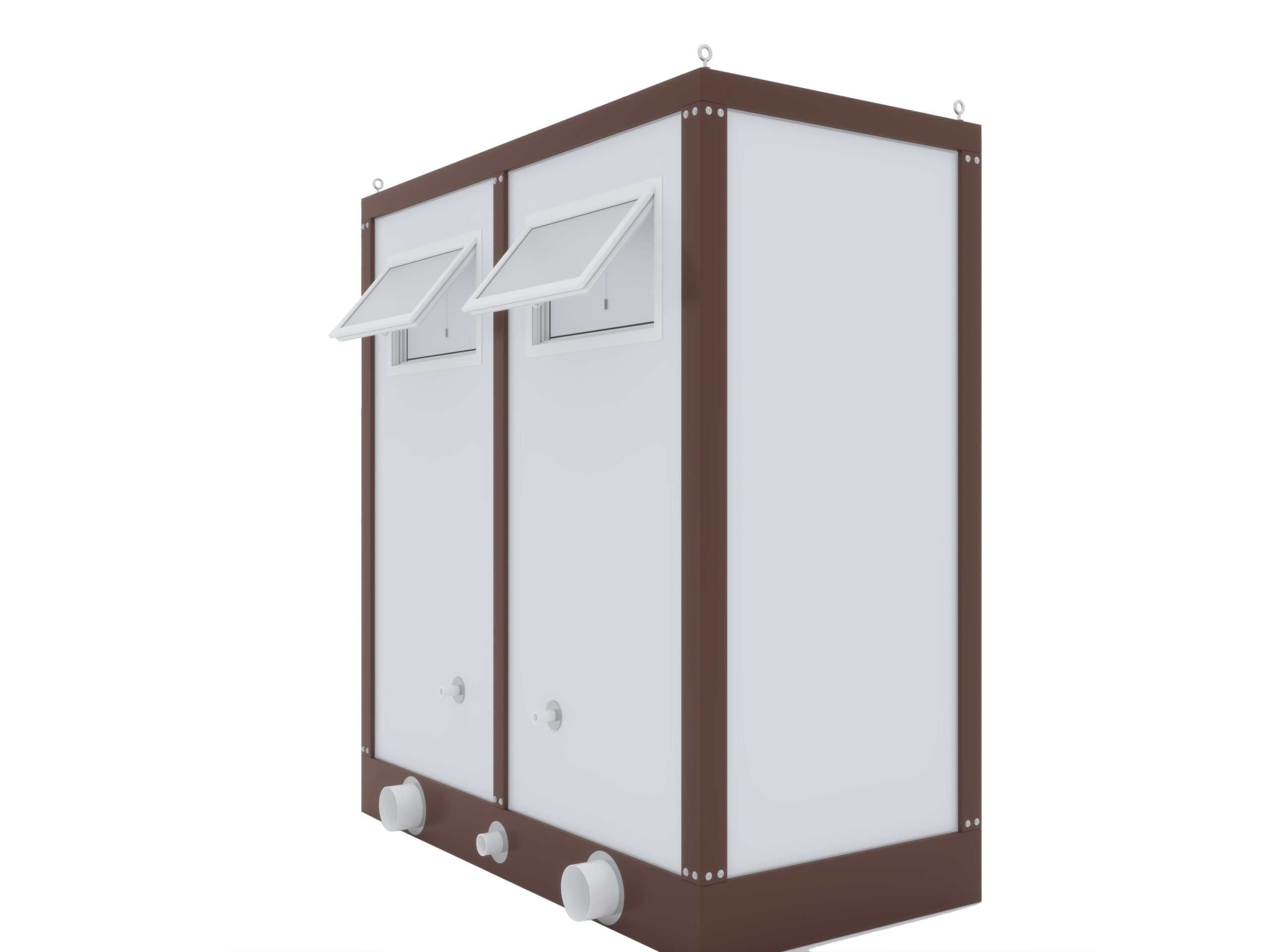 Modular Mobile Bathroom Double Sitting Toilets (304 Stainless Steel ...